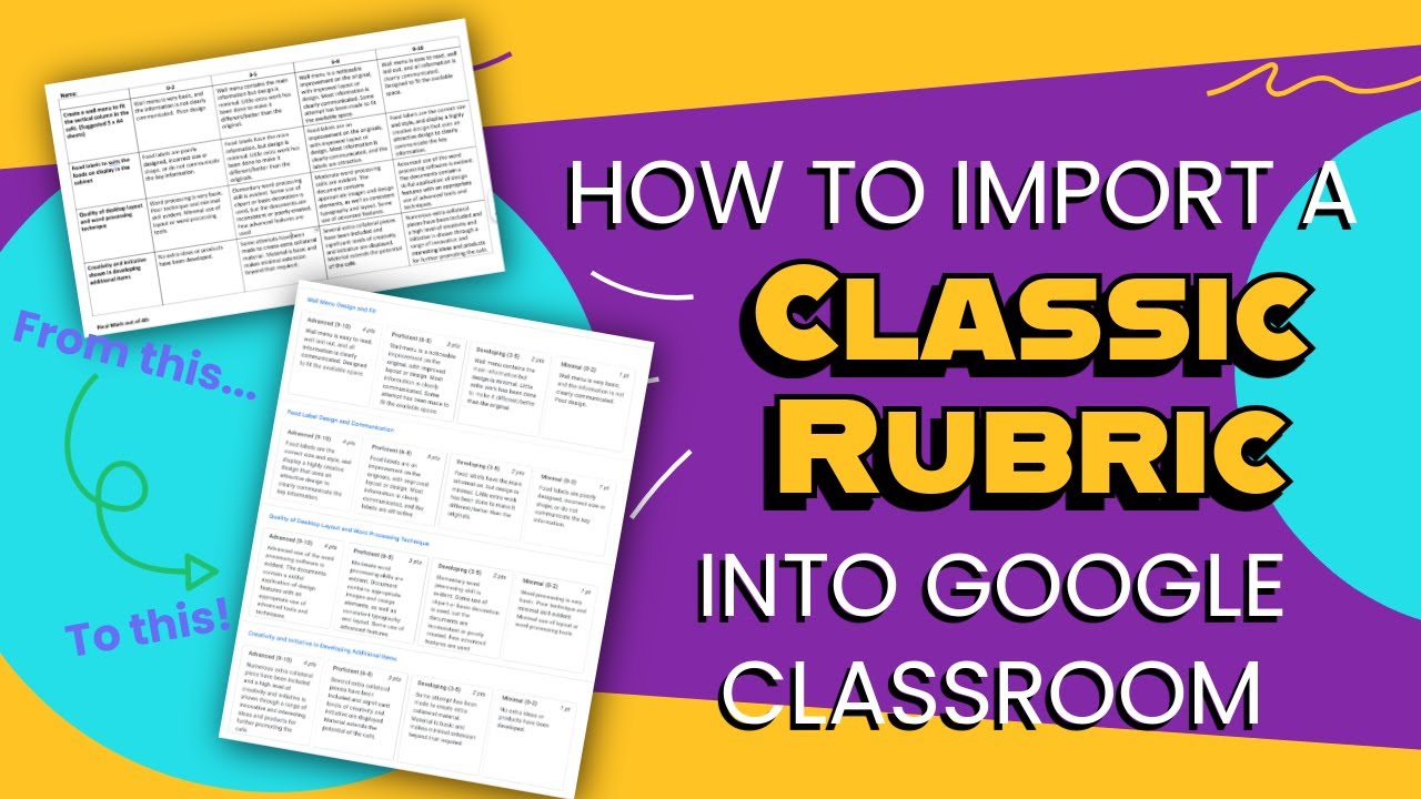 Save time with the new Rubric option in Google Classroom