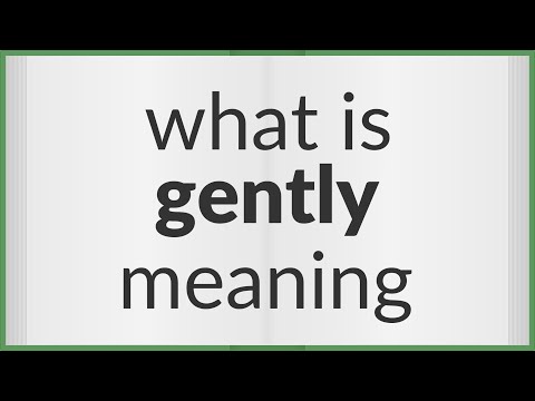 Gently | meaning of Gently