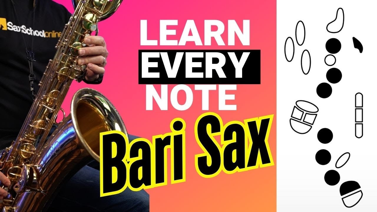 How to play EVERY note on Baritone Saxophone for beginners