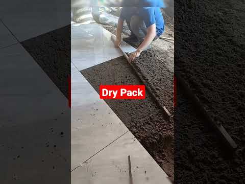 Drypack preparation tile flooring #diy #construction #masonry
