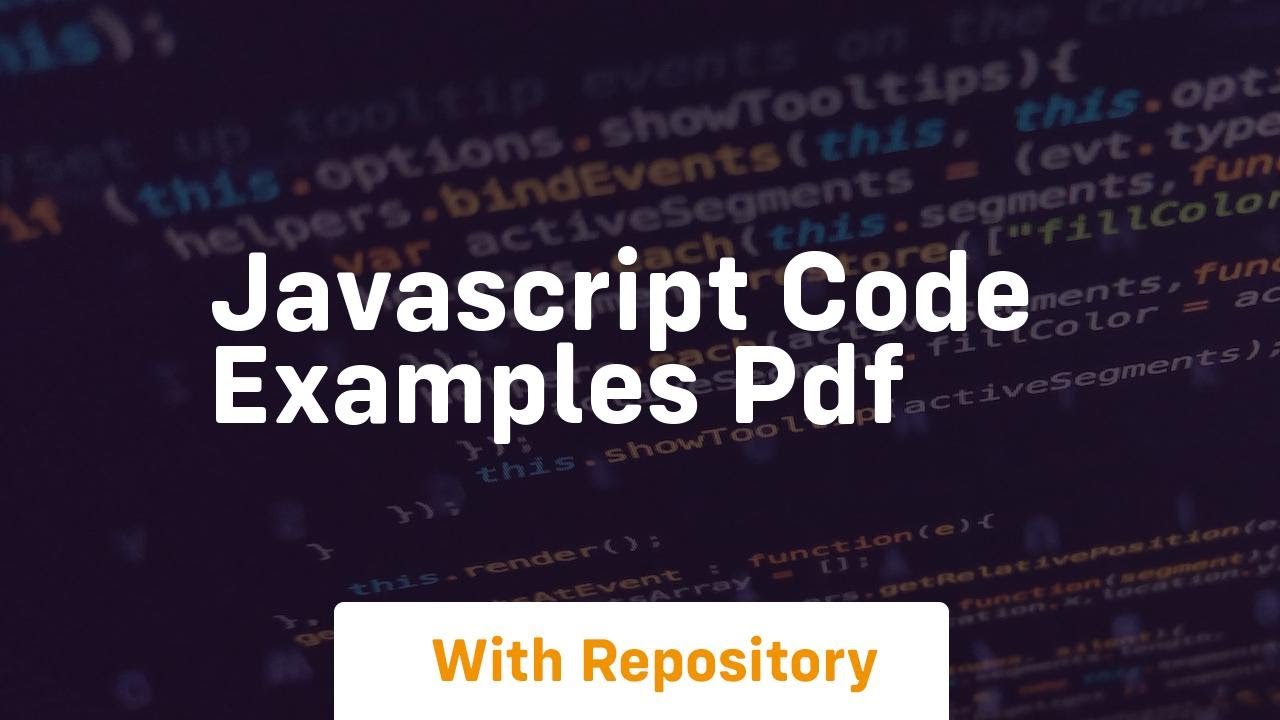 javascript code examples pdf