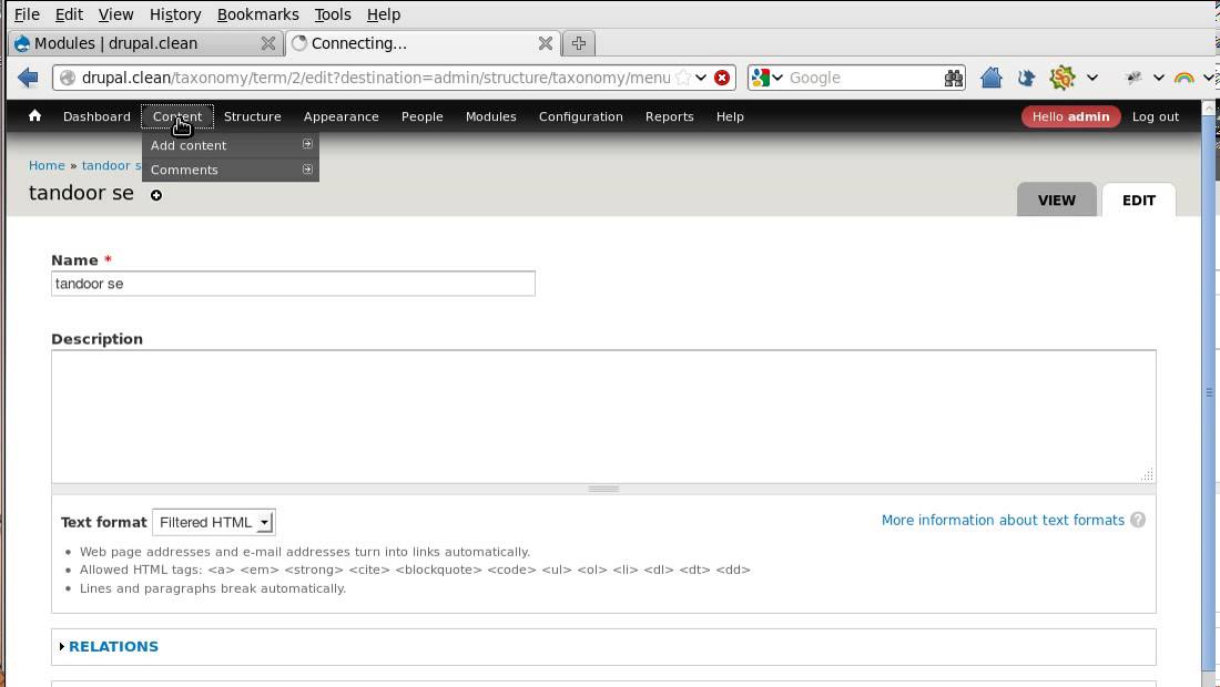 drupal 7 taxonomy menu & views