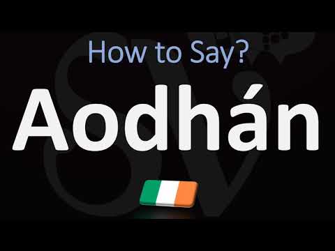 How to Pronounce Aodhán? | Irish/Gaelic Name Pronunciation