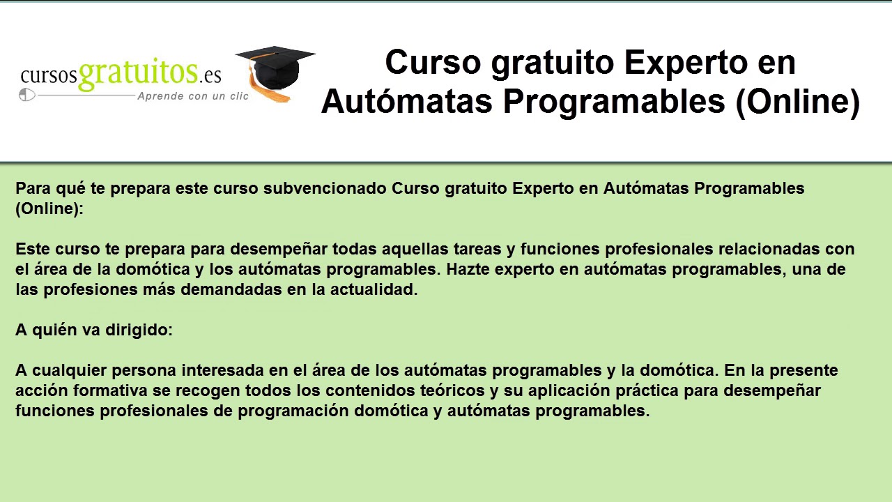 curso automatas programables gratis