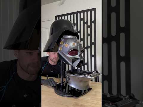The best way to display a Darth Vader helmet #unboxing #darthvader #starwars #vader #helmer #stand