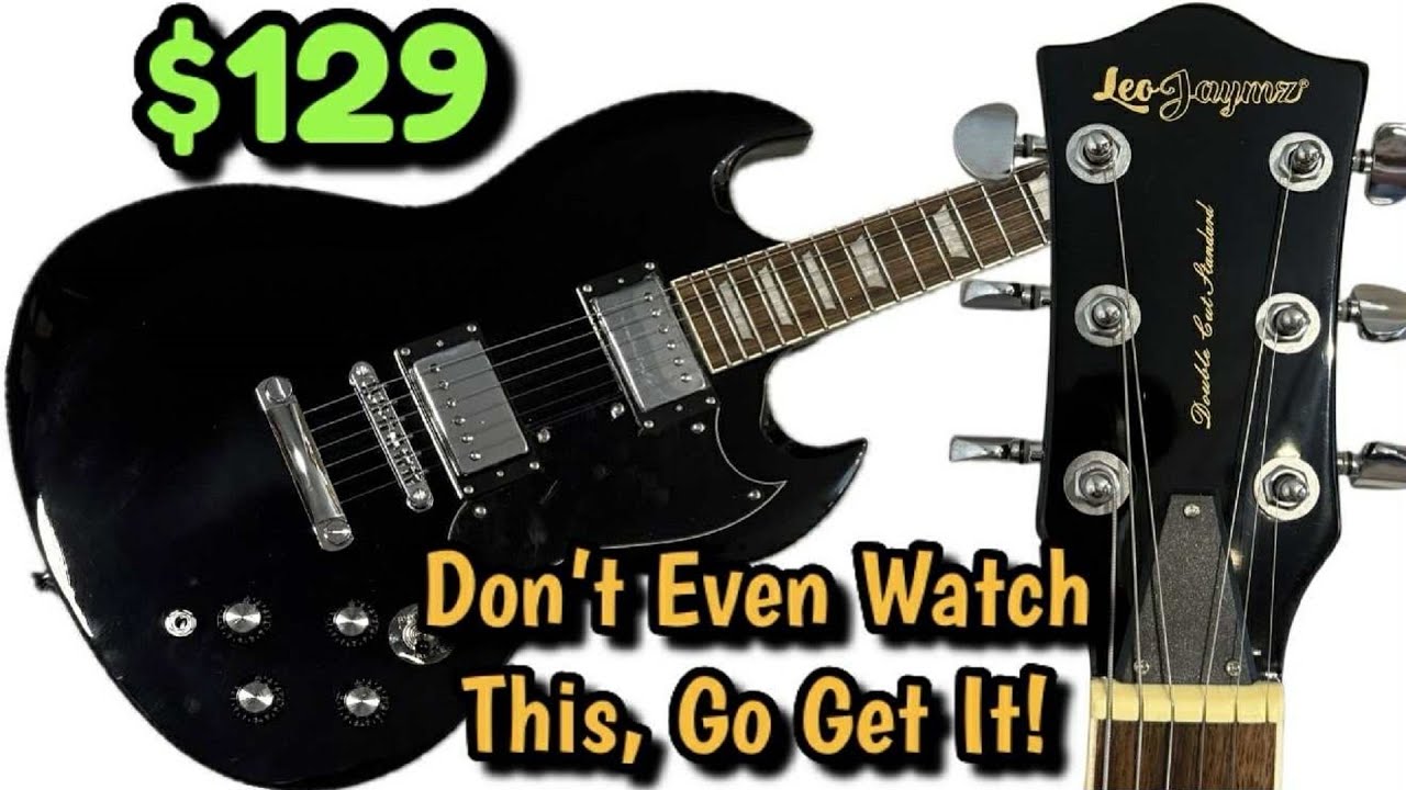 YOU BETTER Get This Amazon Sg Style Guitar Before They Are Gone!! Leo Jaymz Nailed It!