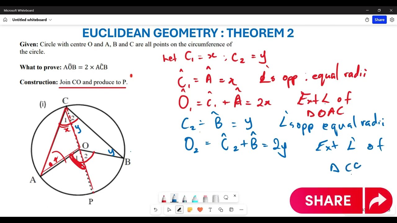 EUCLIDEAN GEOMETRY : THEOREM 2 PROOF