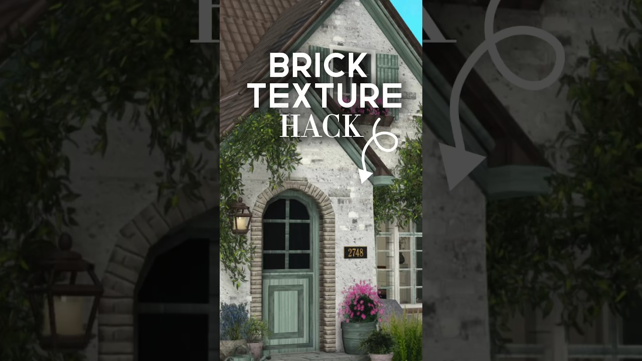 My FAVORITE Hack for Custom Textures in Bloxburg #bloxburg #bloxburgbuilds #bloxburghacks