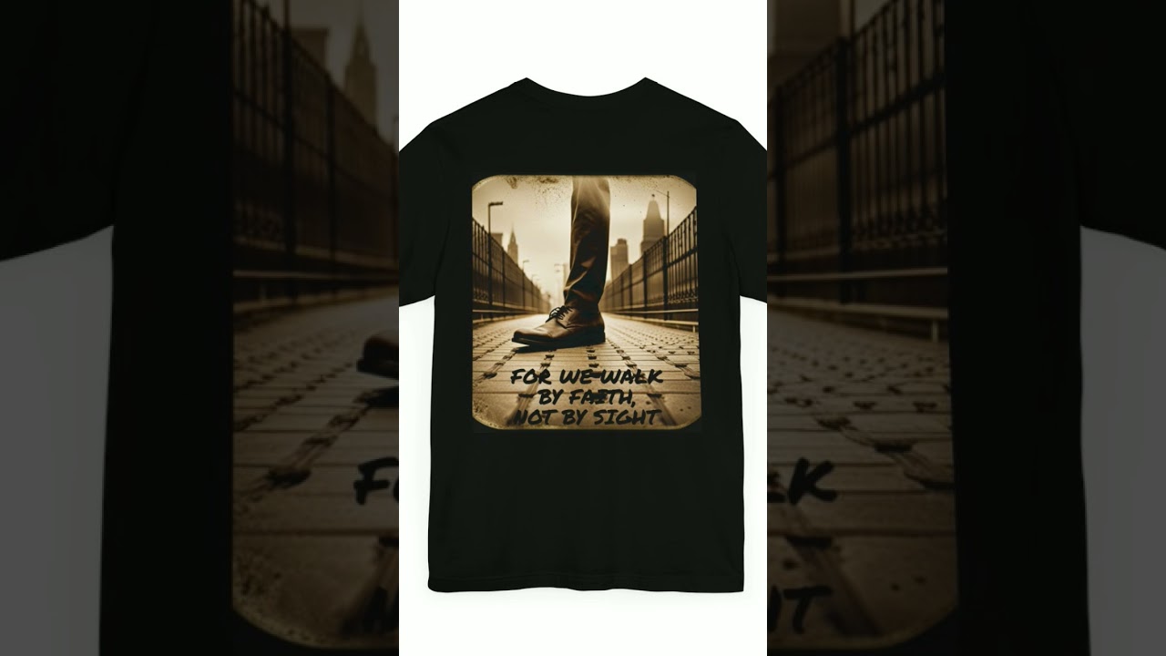 Yeshua tee. we walk by faith on the back. shop at https://jubileerosedesigns.etsy.com #yeshua #jesus