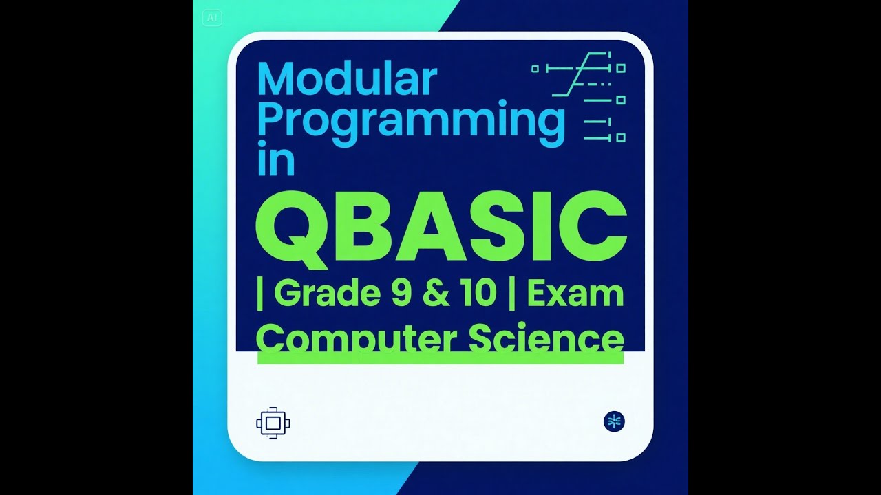 Modular Programming in QBASIC | Grade 9 & 10 | SEE Exam Computer Science[p-8]
