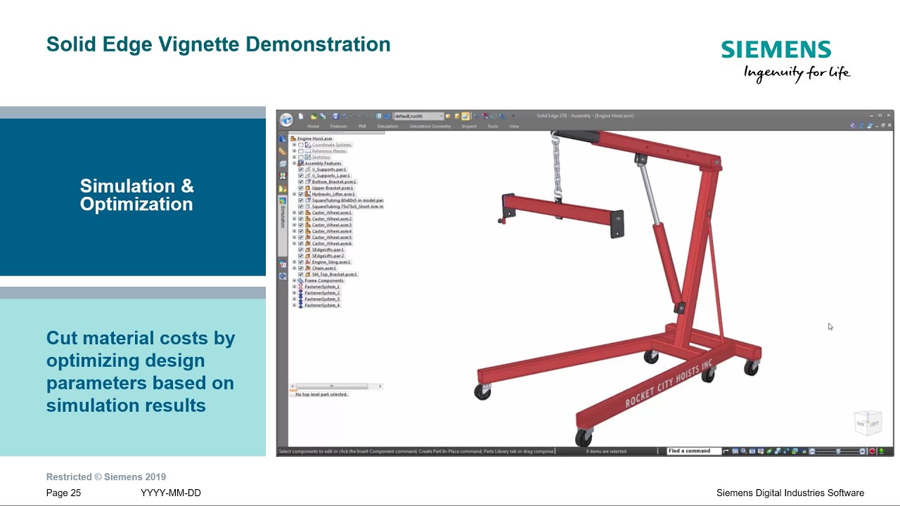Solid Edge Simulation and Optimization