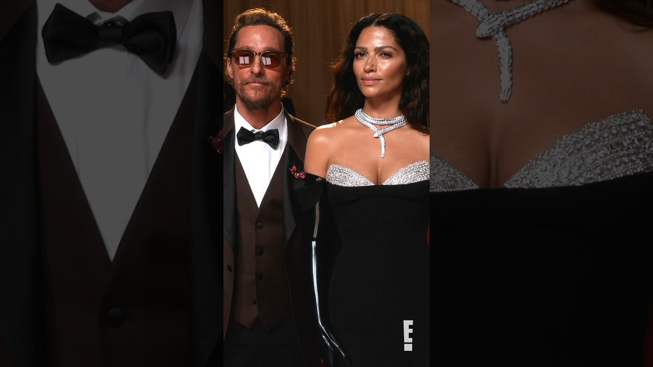 The legend Matthew McConaughey & Camila Alves! #matthewmcconaughey #glambotbts #oscars #livefrome