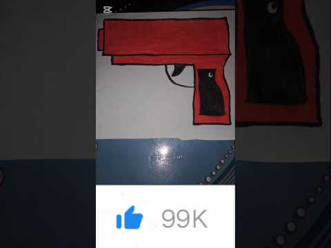It's easy to draw a GUN#sameer7t #drawing