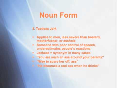 How to Use Ass Pt 1: Noun Form | Will's Guide to English Swearing