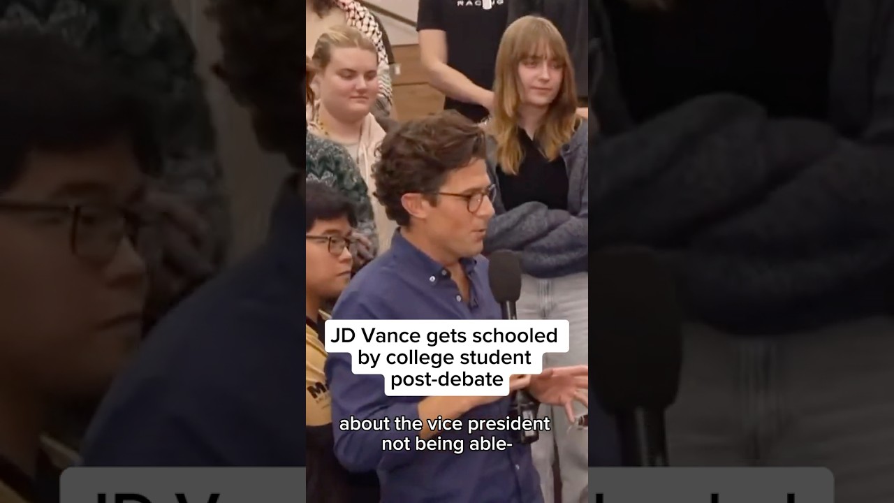 JD Vance gets schooled by college student post-debate