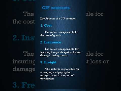 CIF contracts