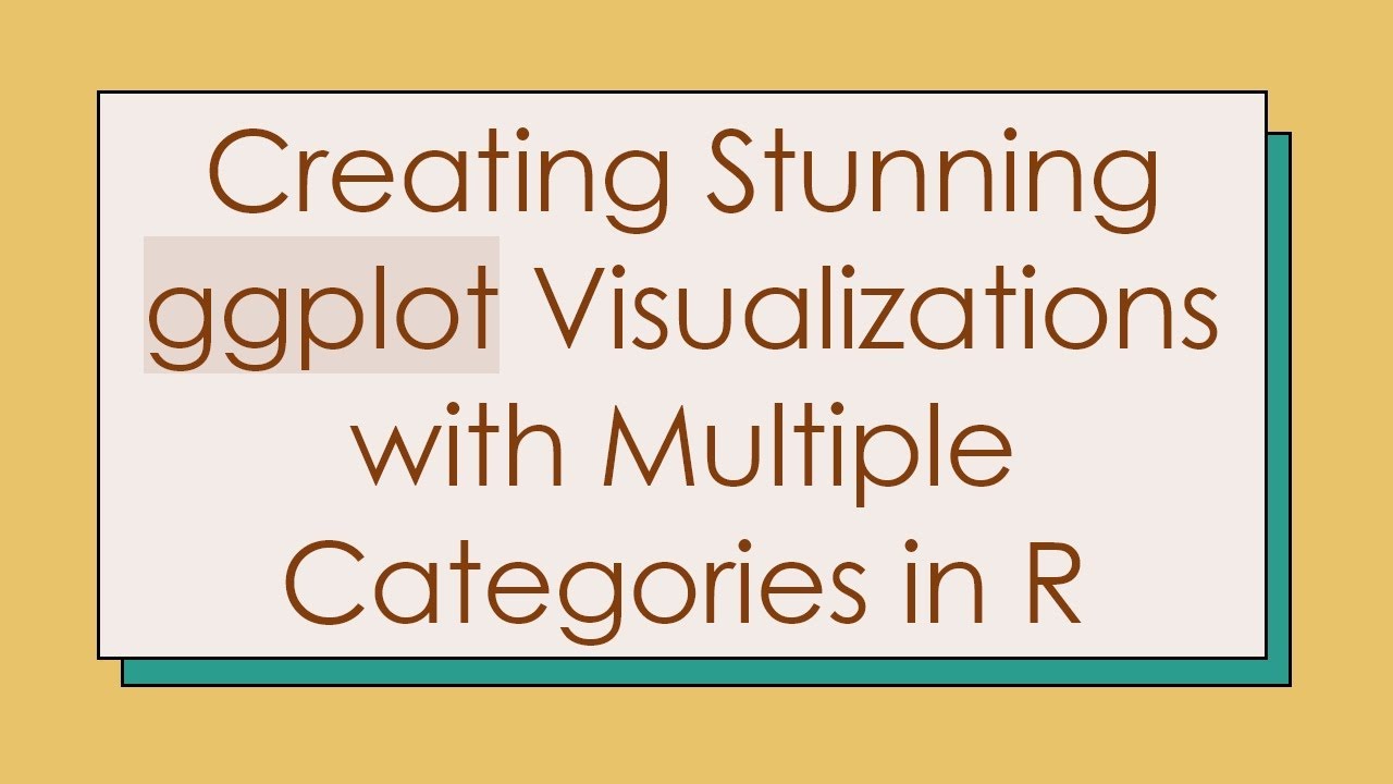 Creating Stunning ggplot Visualizations with Multiple Categories in R