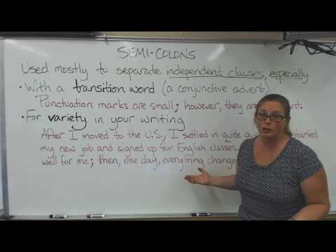 Semi-colons