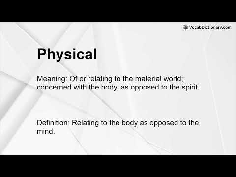 Physical Meaning