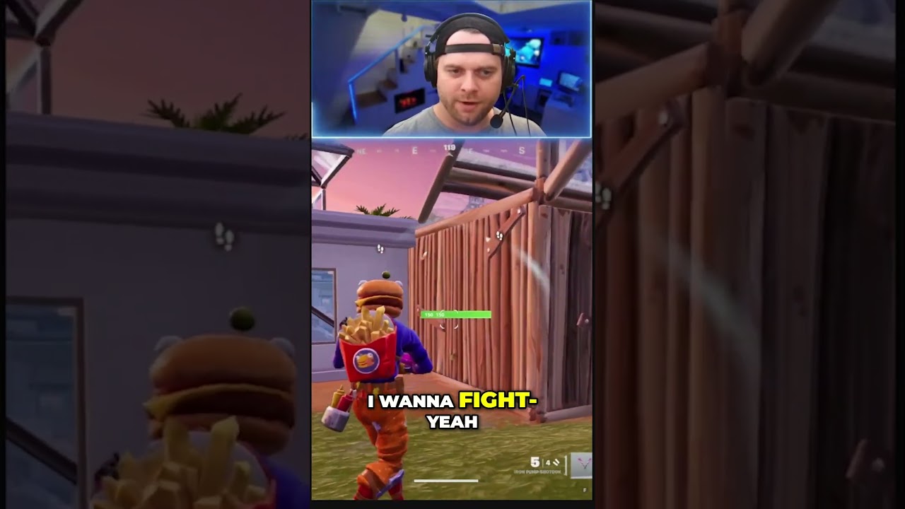 Don't Build... FIGHT! 🤣 #fortnite #gaming