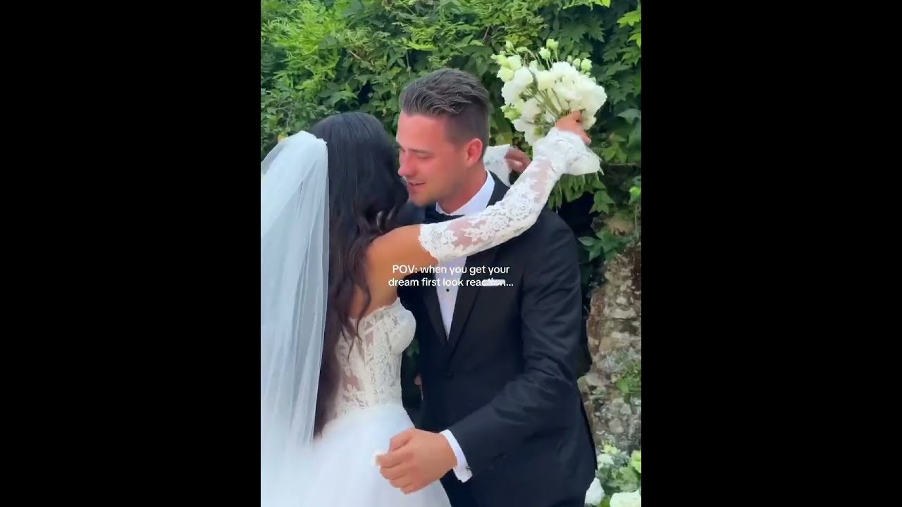 GROOM'S MIND BLOWN First Look at Bride Reaction#FirstLook #GroomReaction #WeddingMoments #RawEmotion