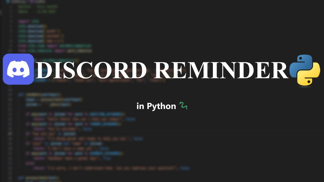 Simple Discord Reminder Bot with Python 🐍 (No Bot Setup, Just Webhook)