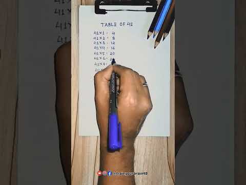 Table of 41 || Easy trick || #maths #shorts
