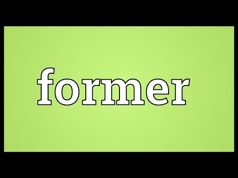 Former Meaning