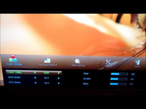 AOC i2369Vm Menu System (OSD)