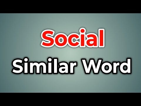 Social Similar Word || Synonyms of Social | Words Tube