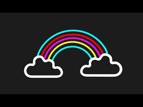 Rainbow Neon Light 360 animatoin