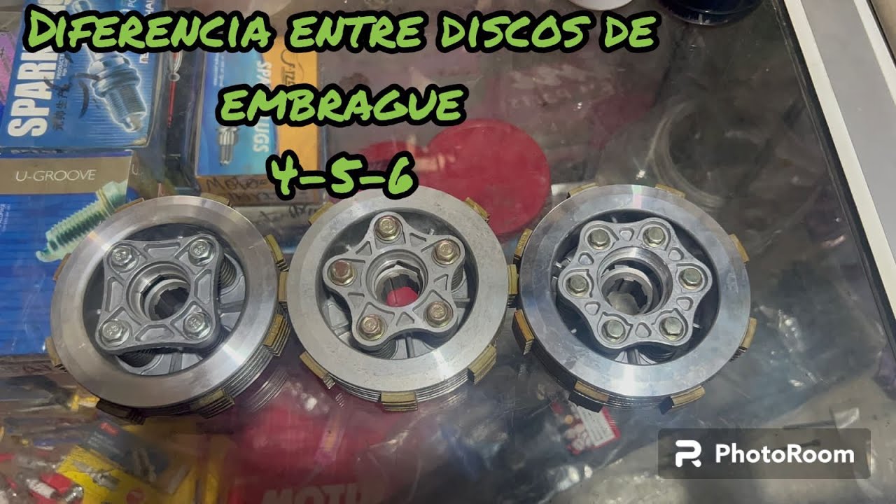 Discos dé clutch 4-5-6 resortes de motos 125-150-200 cc