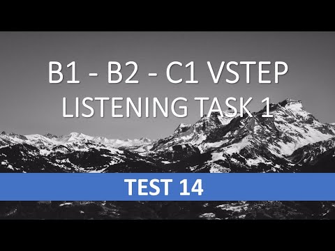 VSTEP Listening - Task 1 - Test 14