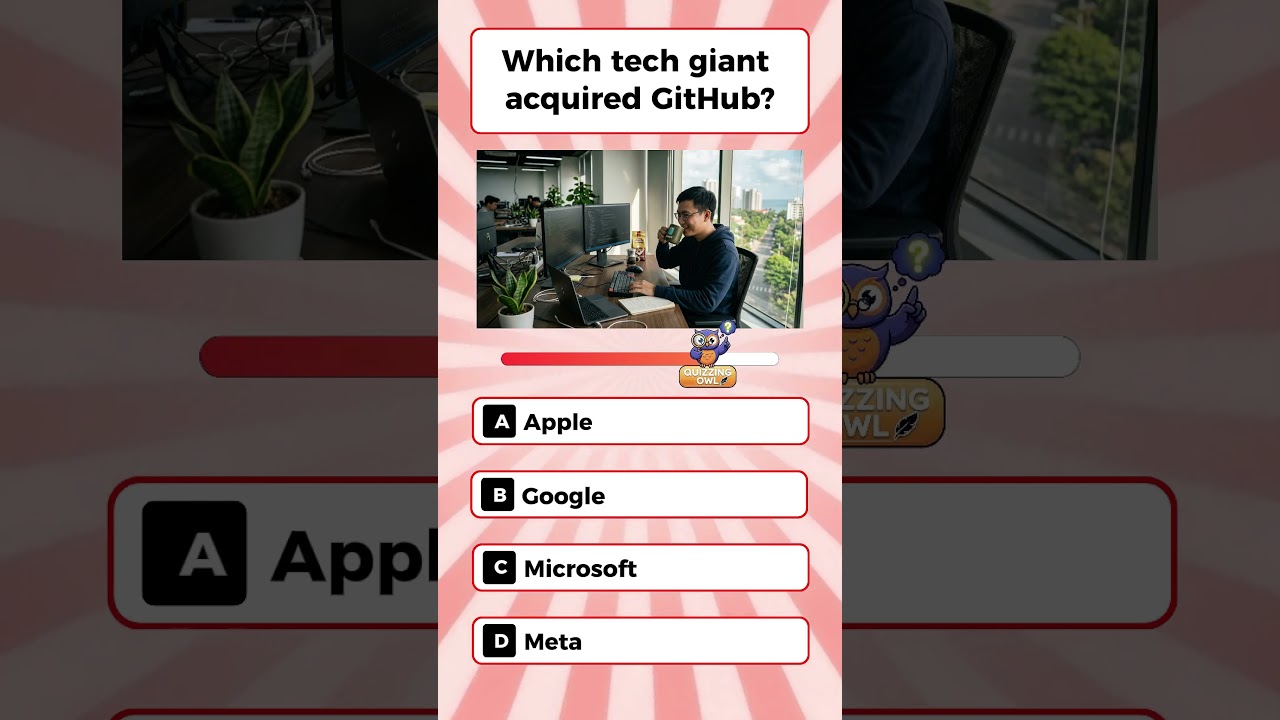 Which tech giant acquired GitHub?