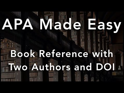 Book Reference with Two Authors and DOI