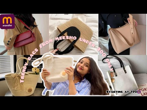 Trendy cute purse from meesho👜👝🌷|| meesho bag haul under 300 || #baghaul #meeshobaghaul #trendybags