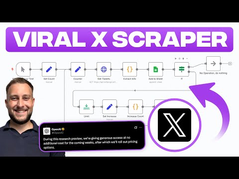 This AI Agent Scrapes VIRAL Posts on Twitter (X) For FREE (No-Code Tutorial)