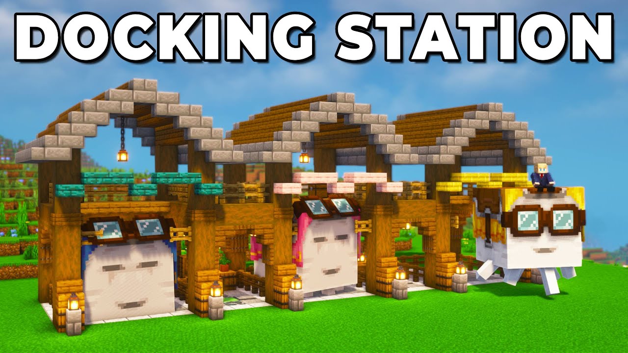 Minecraft: How to build a Happy Ghast Docking Station - Minecraft Builders