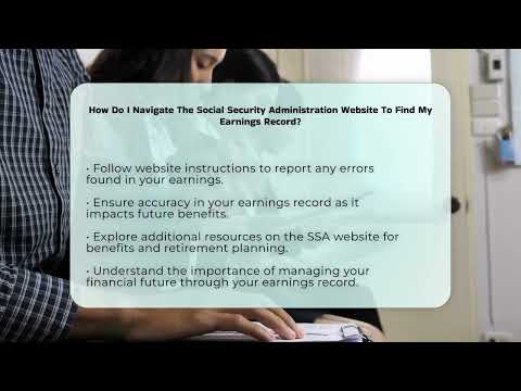 How Do I Navigate The Social Security Administration Website To Find My Earnings Record?