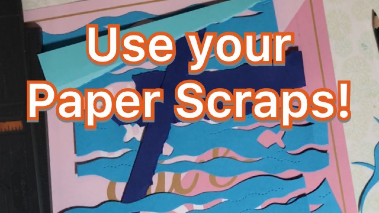 Scrapbook Ideas - use your paper scraps