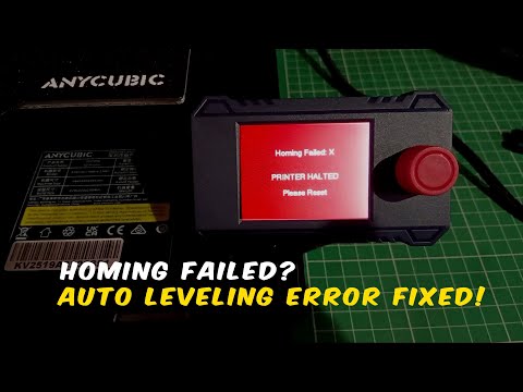 Kesalahan Leveling Otomatis Homing Gagal X, Printer Terhenti – Cara Memperbaikinya (Anycubic Kobr...