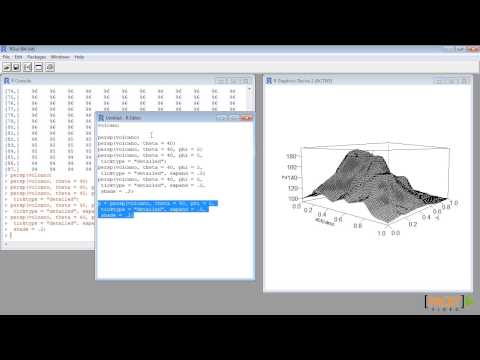 Learn R Graph Essentials Tutorial Drawing Surfaceplot Using Base Graphics | packtpub com - Mind ...