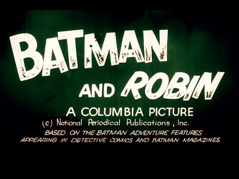 1943, Batman and Robin Serial, Movie Theater Trailer