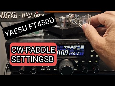 YAESU FT-450D , CW PADDLE SET UP