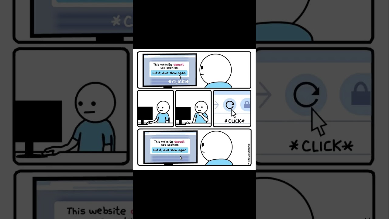 Websites with cookies be like #programmerhumor #shorts #short