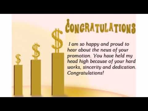 Congratulations On Promotion Messages