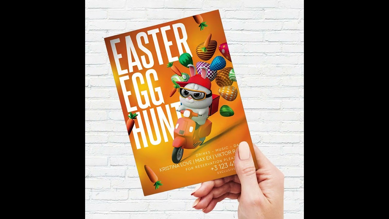 Easter Egg Hunt PSD Template