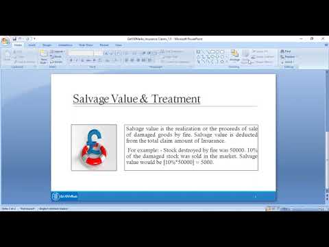 1.5 Treatment of Salvage