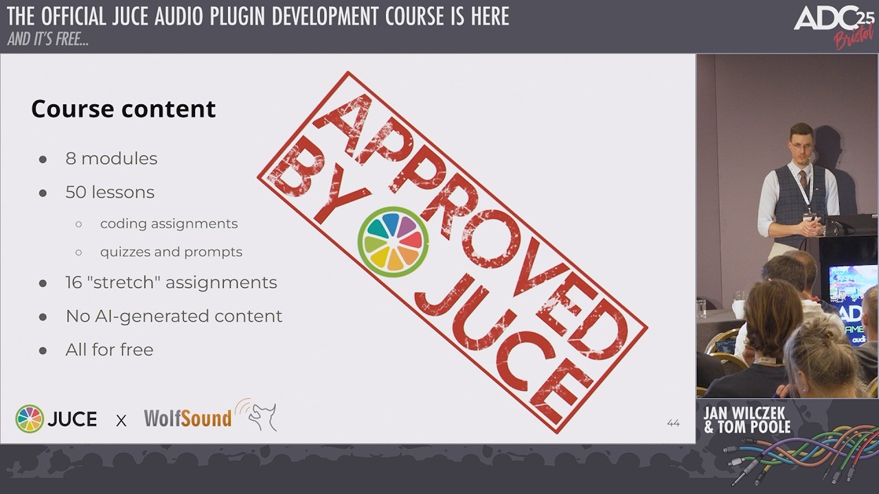 How To Learn Audio Plugin Development With JUCE in 2026 (for free) - Jan Wilczek & Tom Poole - ADC