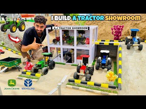 Making a Rc Tractor Showroom in Mini City ll Rc construction @Aakash946